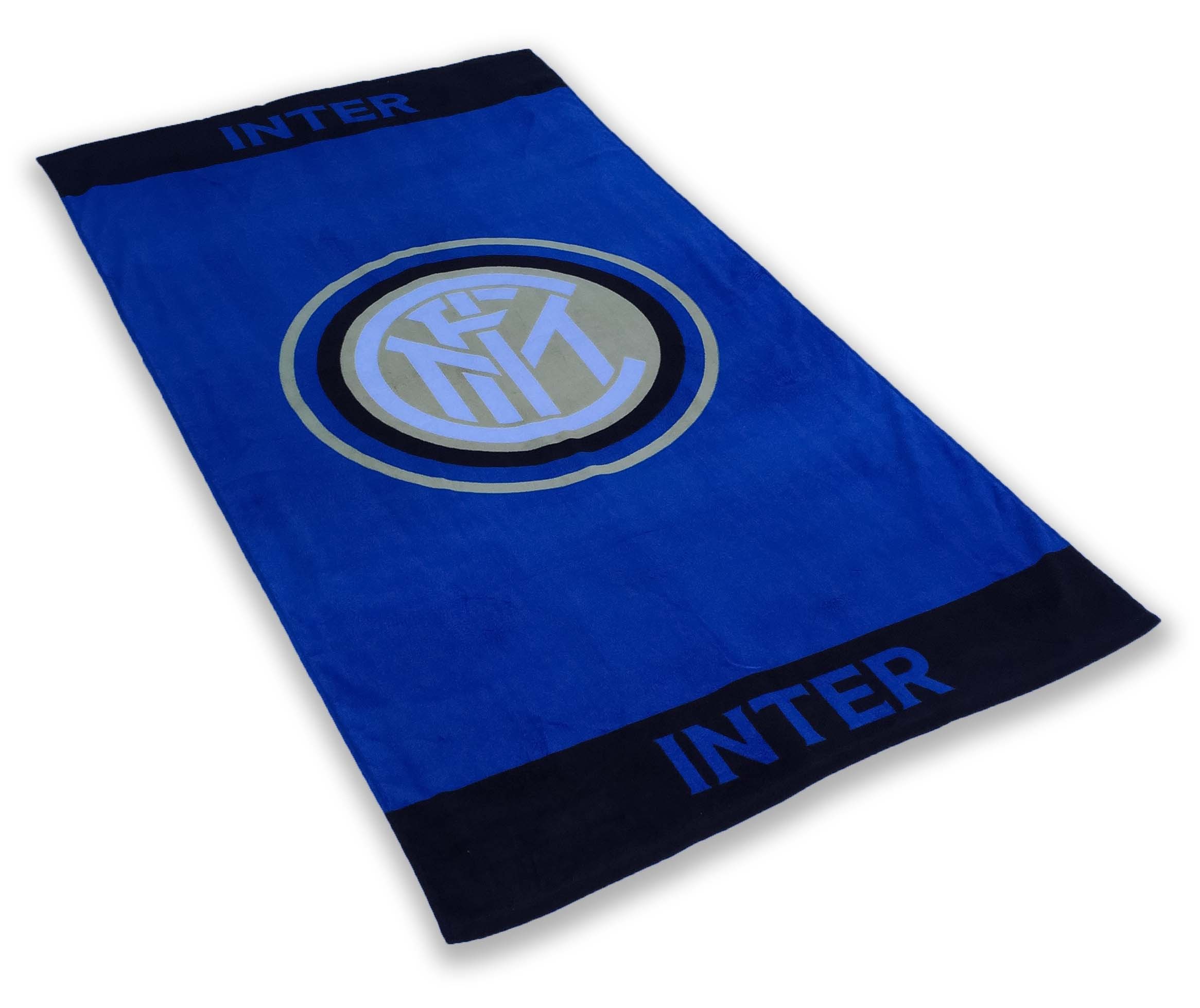 Telo da mare, in spugna si puro cotone, logo Inter